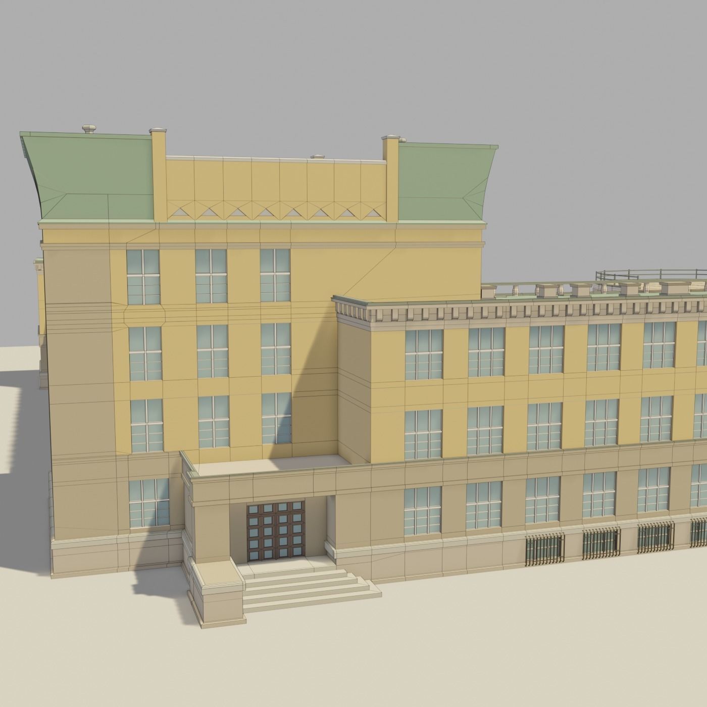 3D model High School VR / AR / low-poly | CGTrader