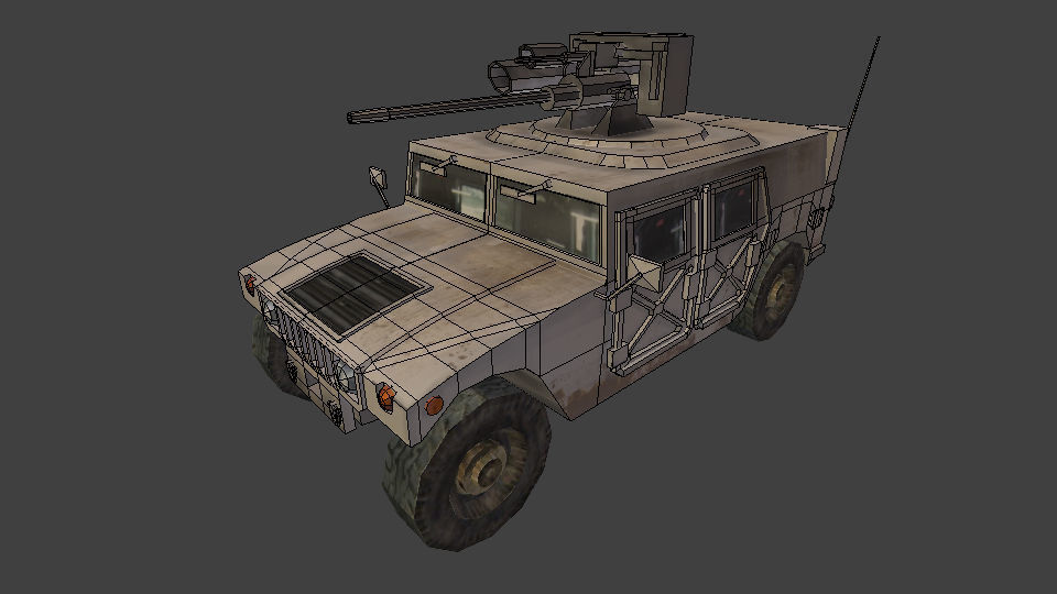 HUMVEE M242 Bushmaster free VR / AR / low-poly 3D model | CGTrader