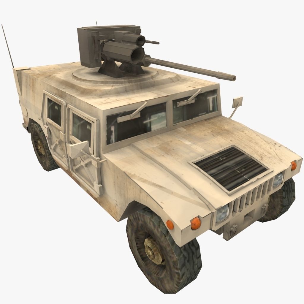 HUMVEE M242 Bushmaster free VR / AR / low-poly 3D model | CGTrader