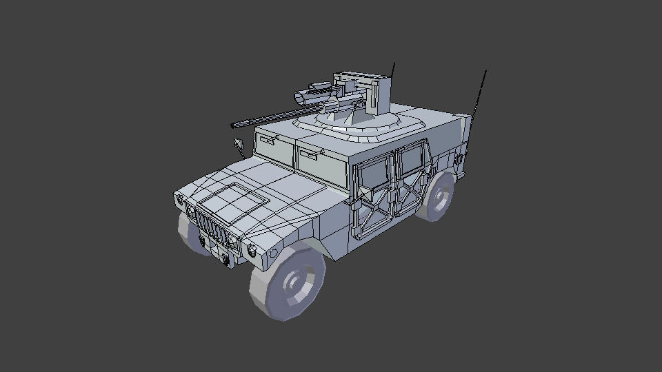 HUMVEE M242 Bushmaster free VR / AR / low-poly 3D model | CGTrader