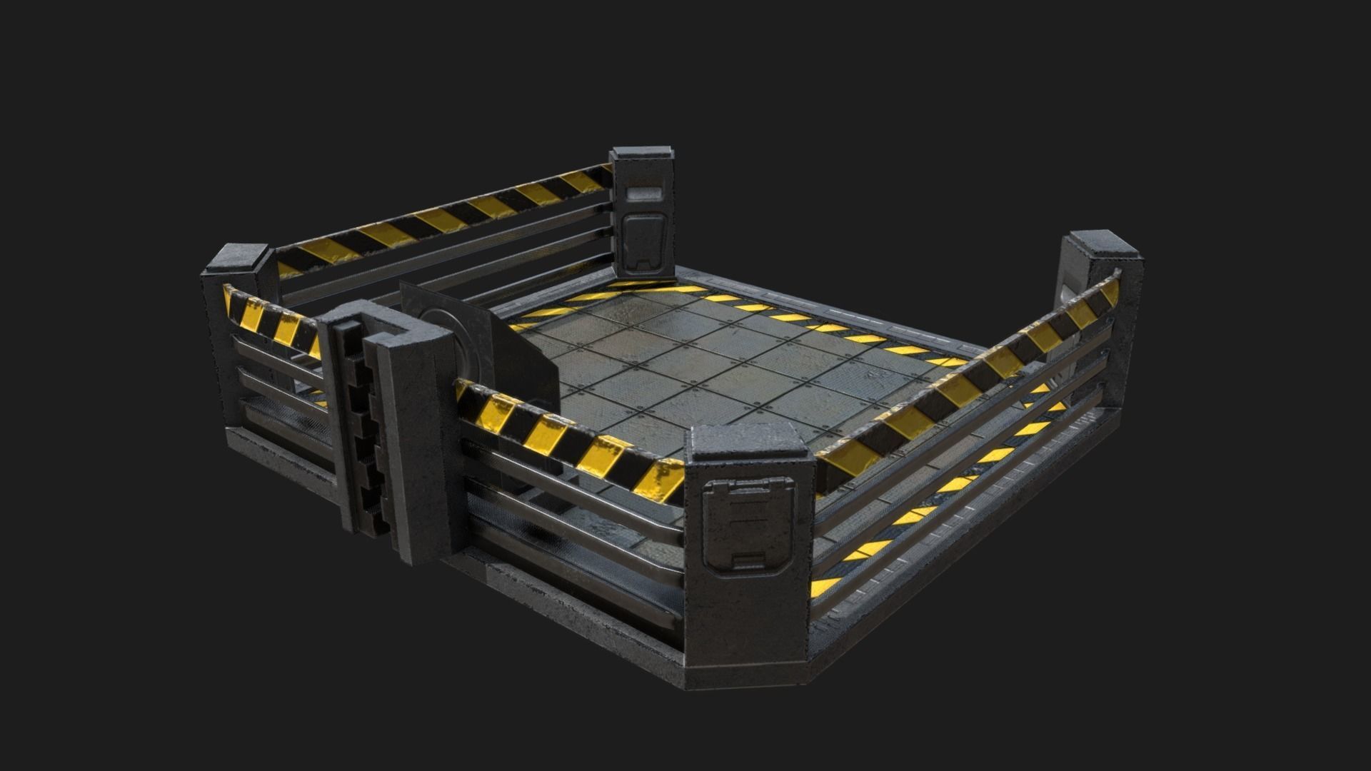 3D model 3D Lowpoly - SCIFI LIFT ELEVATOR VR / AR / low-poly | CGTrader