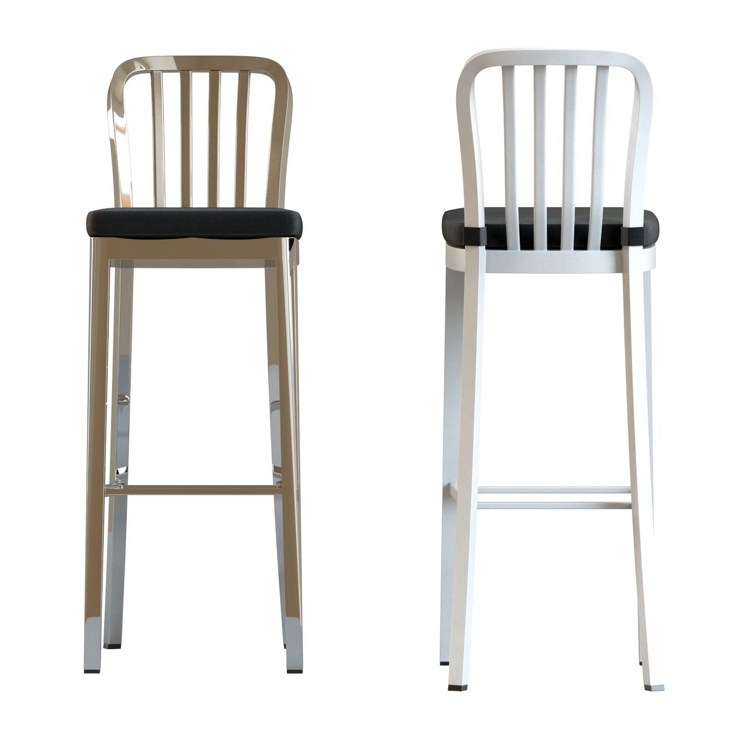 Crate and Barrel - Delta Bar Stool 3D model | CGTrader