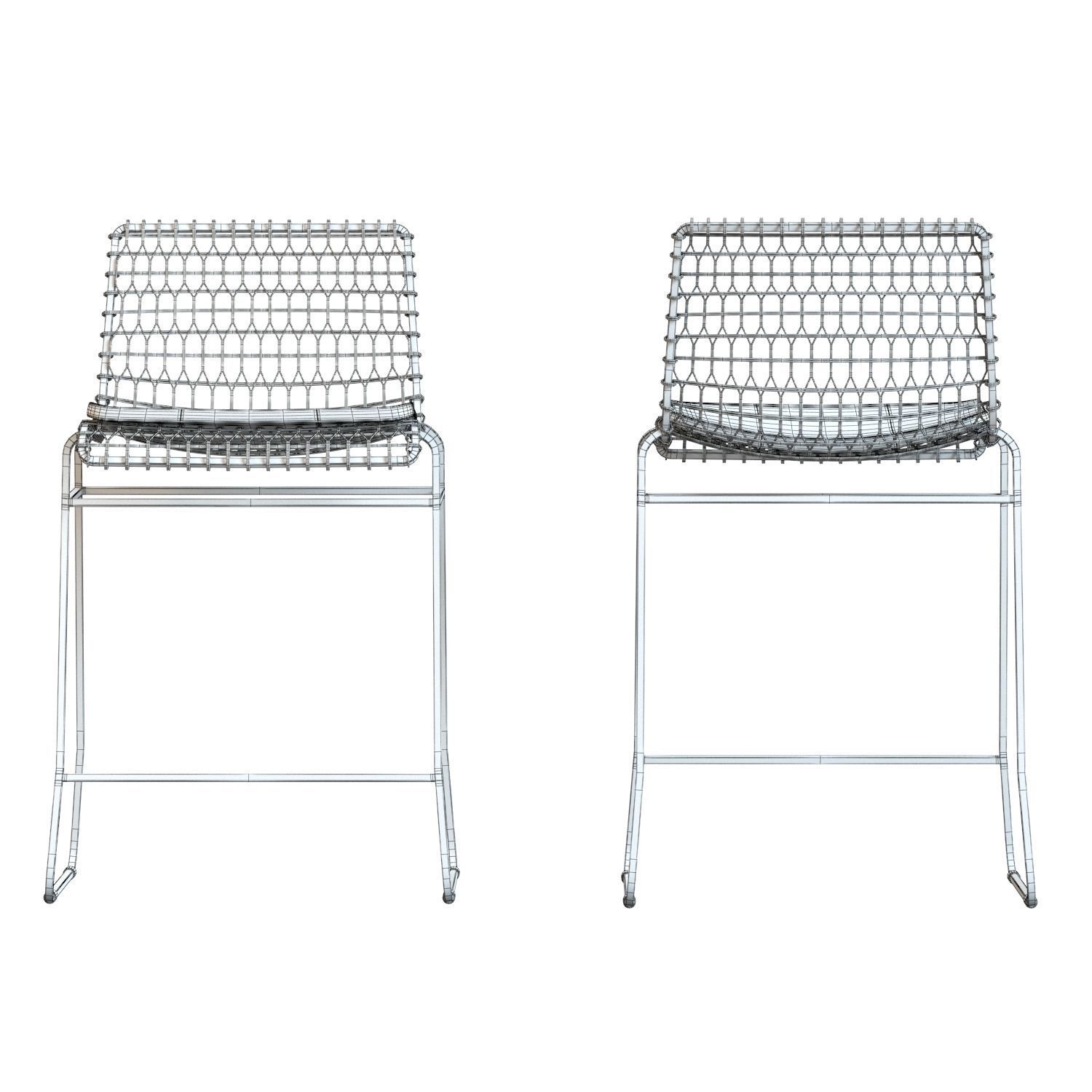 Crate and Barrel - Tig Counter Stool 3D model | CGTrader