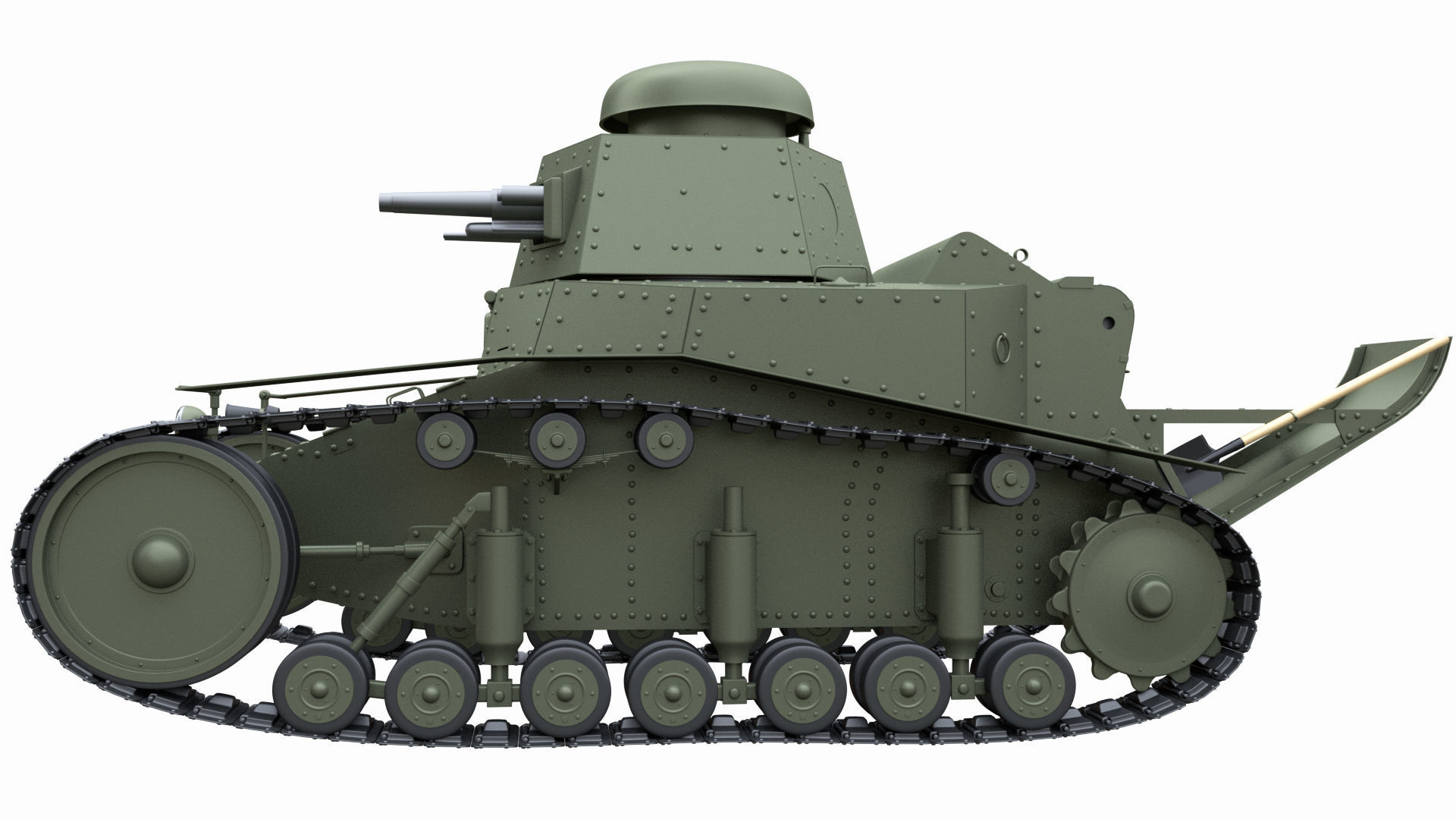T-18 MS-1 Soviet Light Tank 3D model | CGTrader