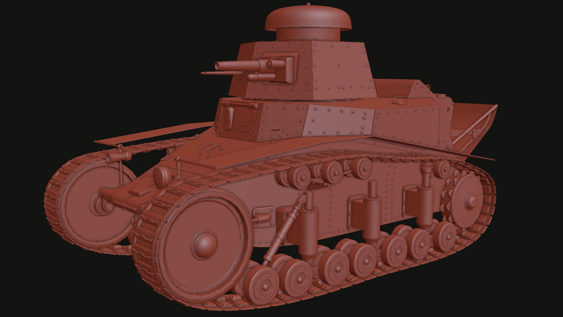 T-18 MS-1 Soviet Light Tank 3D model | CGTrader