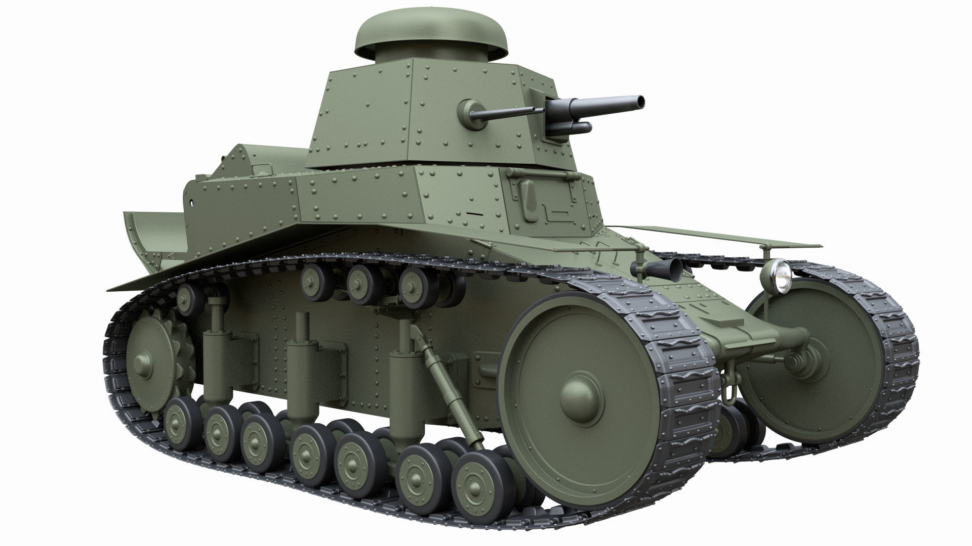 T-18 MS-1 Soviet Light Tank 3D model | CGTrader