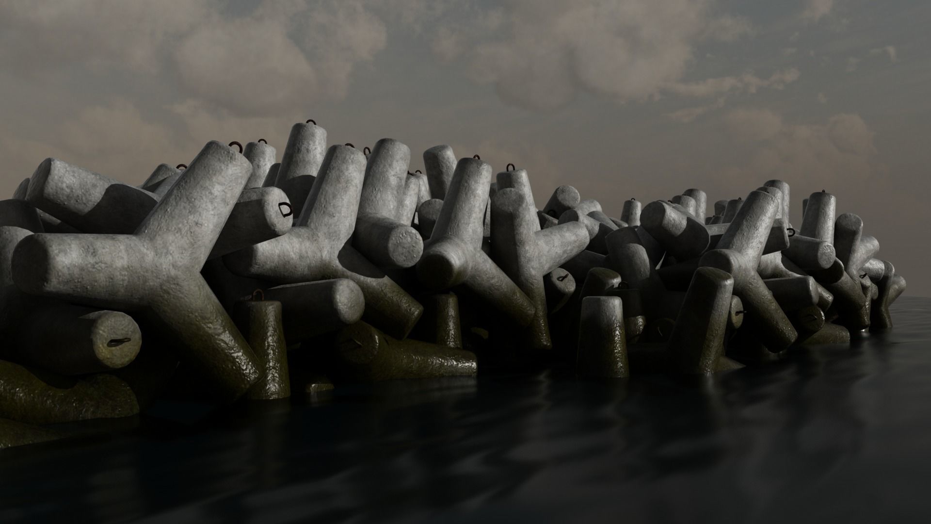 3D model Tetrapod set VR / AR / low-poly | CGTrader