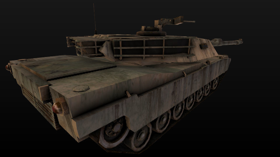 M1A2 ABRAMS post apocaliptic 3D model | CGTrader