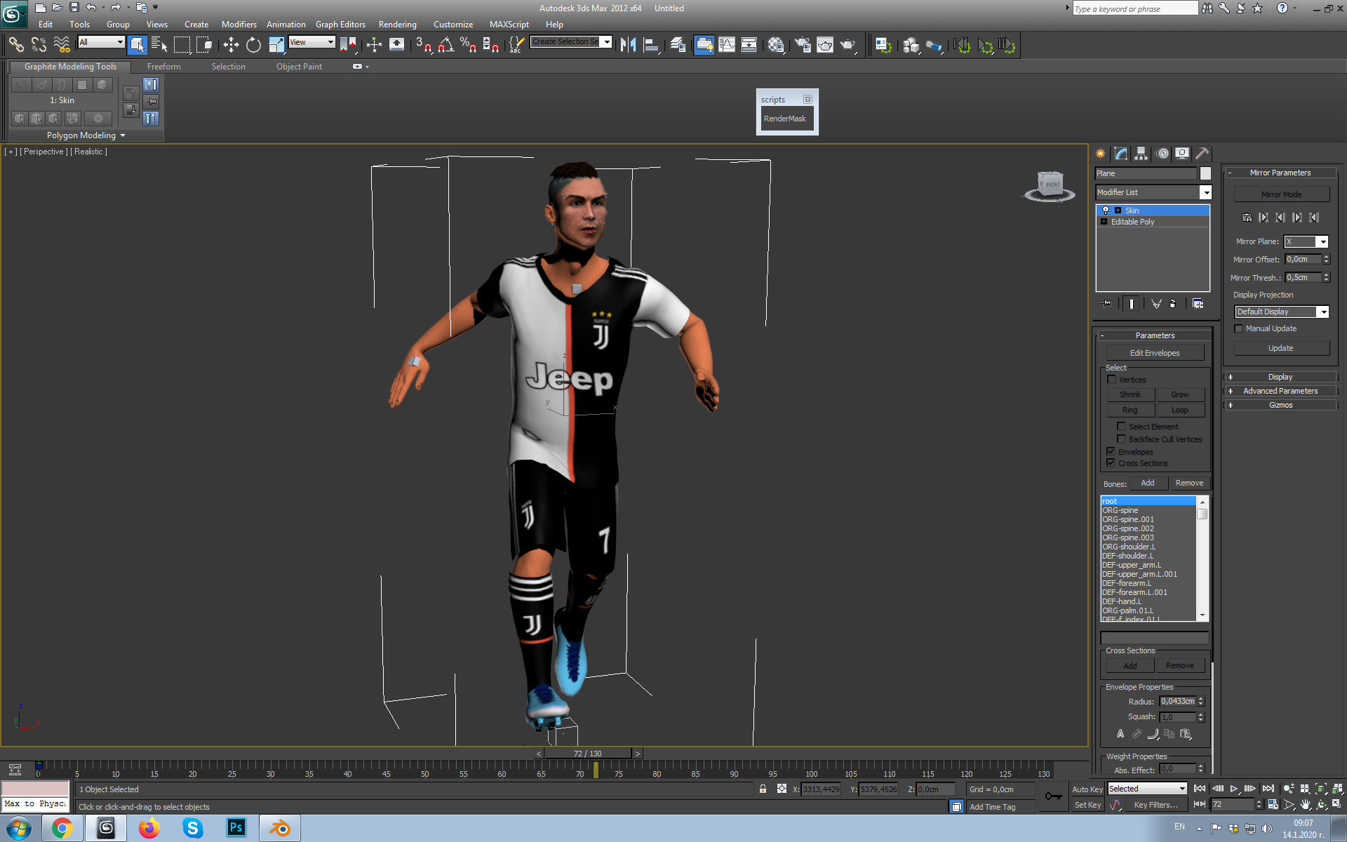Cristiano Ronaldo 3D model rigged | CGTrader