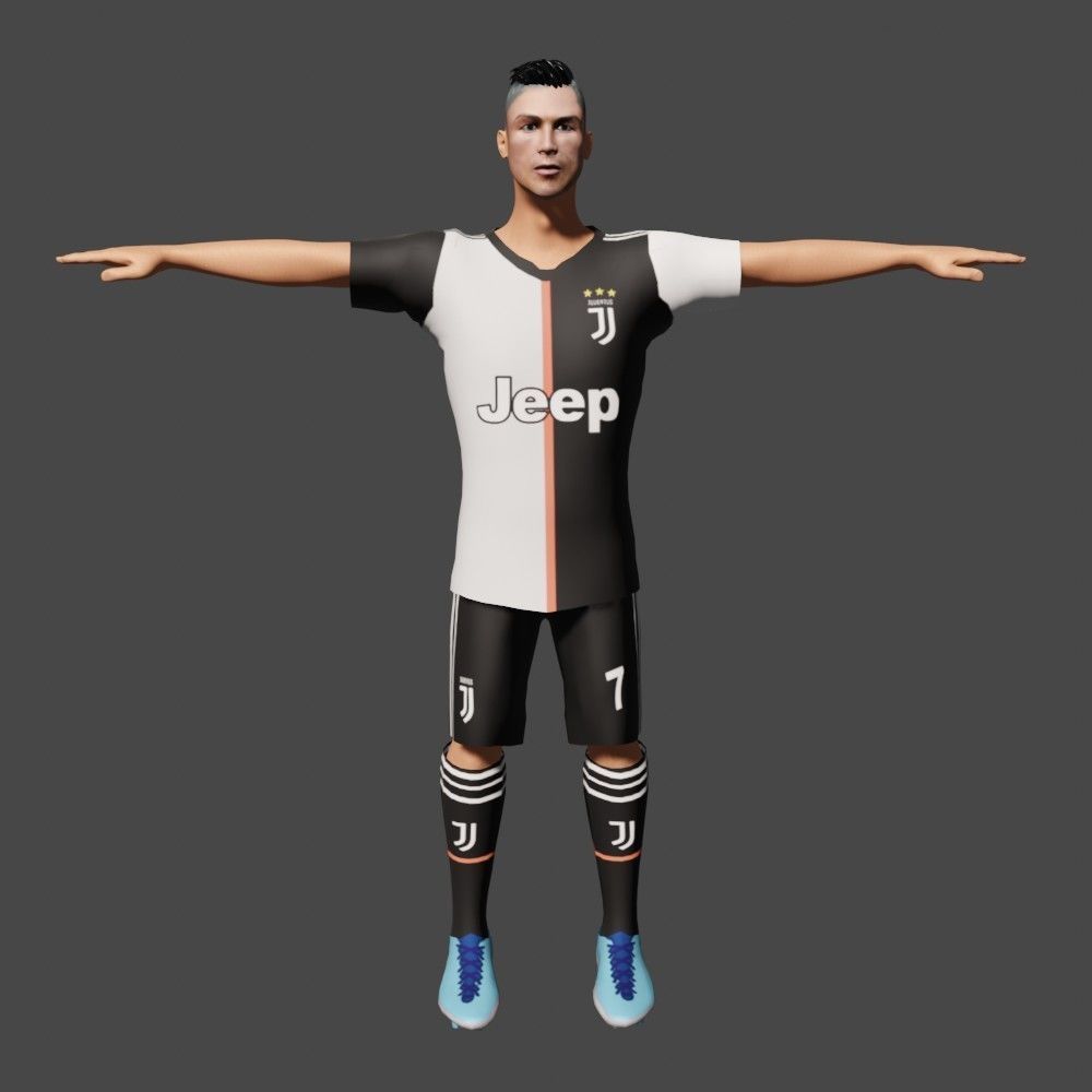 Cristiano Ronaldo 3D model rigged | CGTrader
