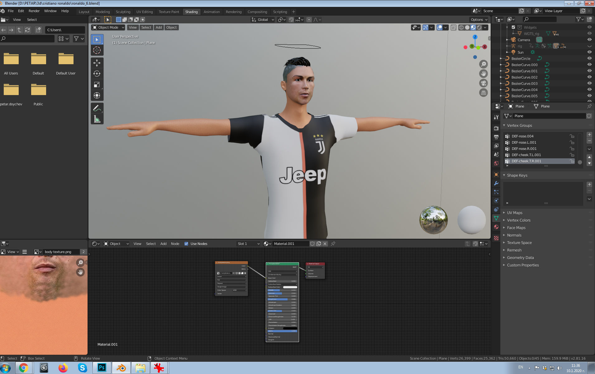 Cristiano Ronaldo 3D model rigged | CGTrader