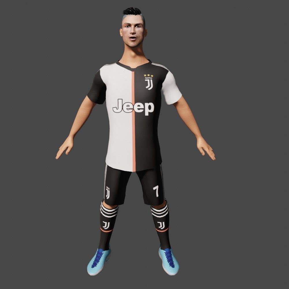 Cristiano Ronaldo 3D model rigged | CGTrader
