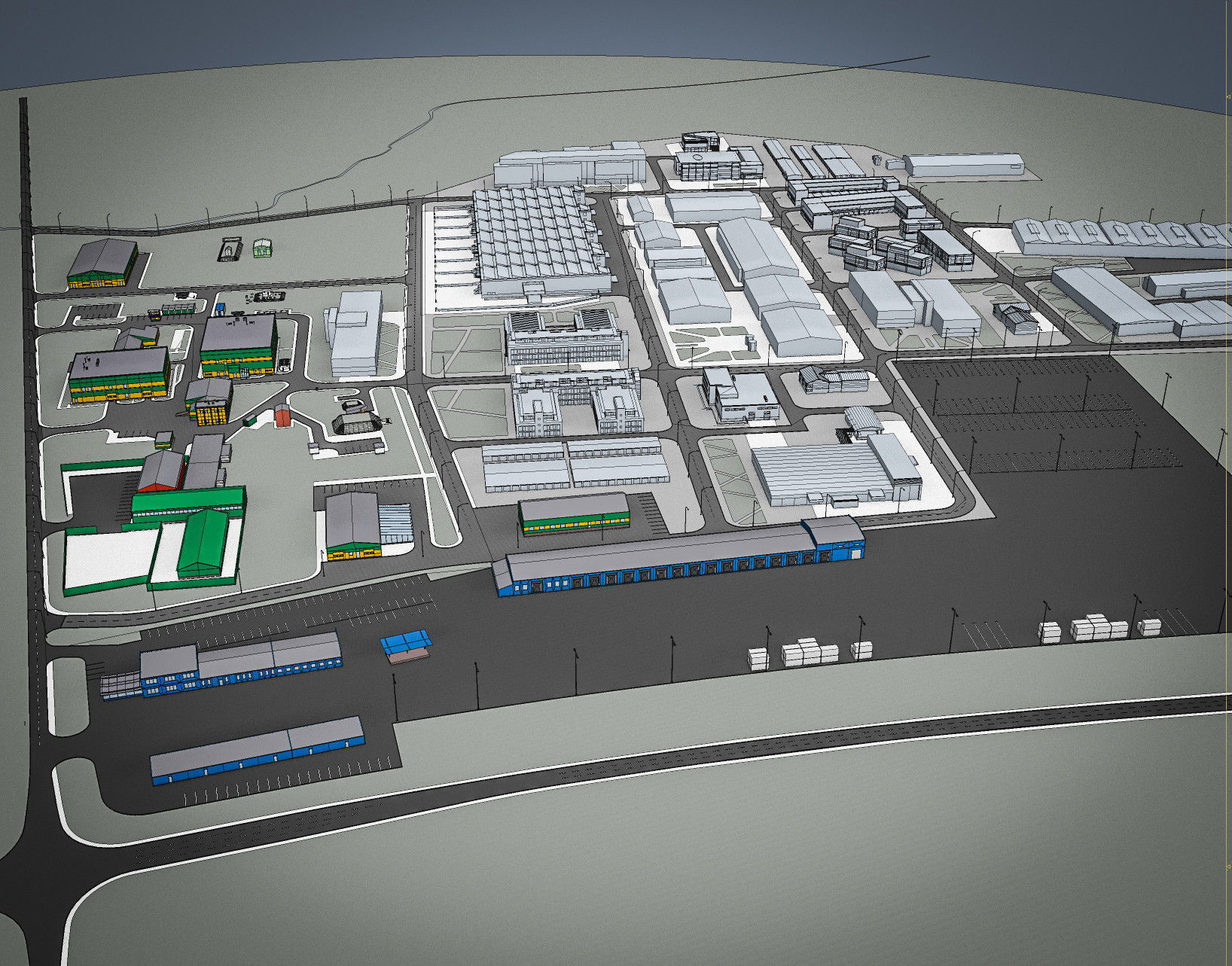 3D model Industrial Factory VR / AR / low-poly | CGTrader