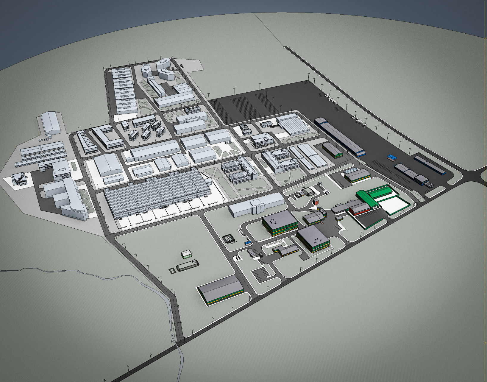 3D model Industrial Factory VR / AR / low-poly | CGTrader