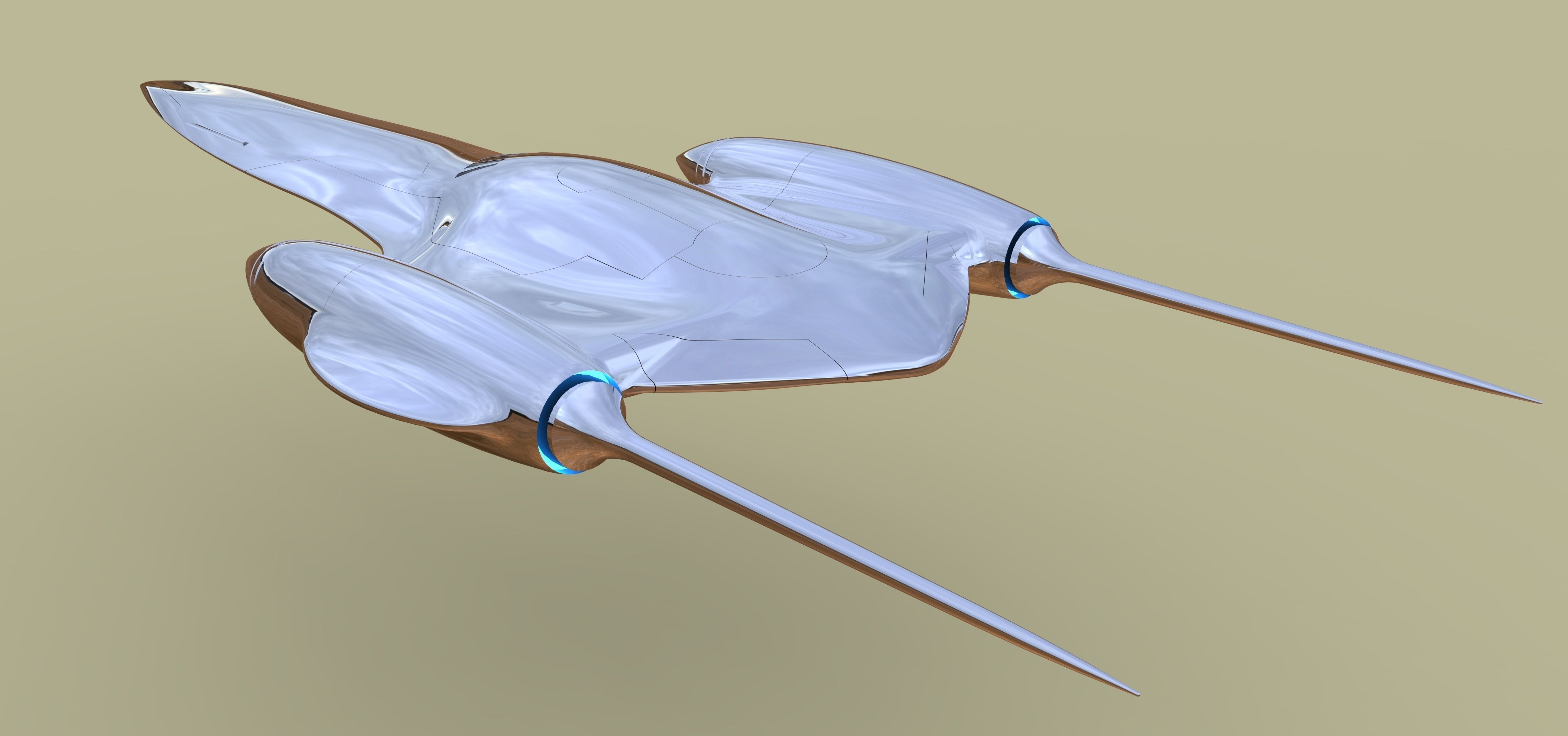 Naboo Queens Royal starship J-type 327 Scale 1 to 10 3D model | CGTrader