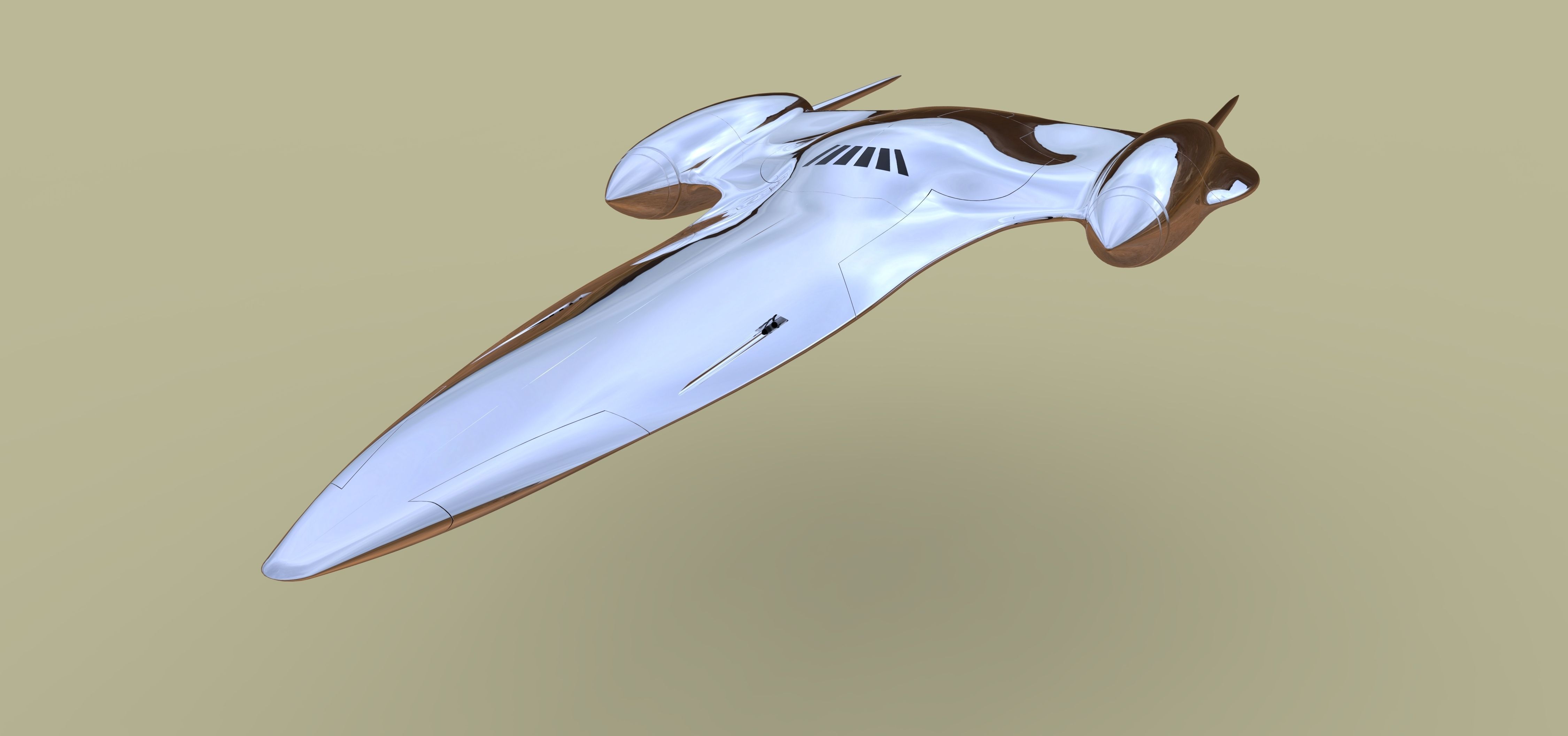 Naboo Queens Royal starship J-type 327 Scale 1 to 10 3D model | CGTrader
