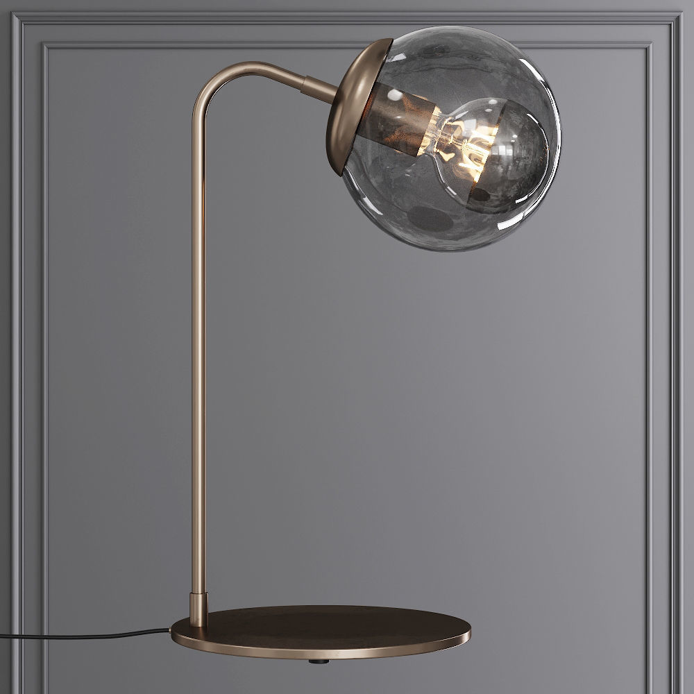 Modo Desk Lamp Bronze and Gray Glass 3D model | CGTrader