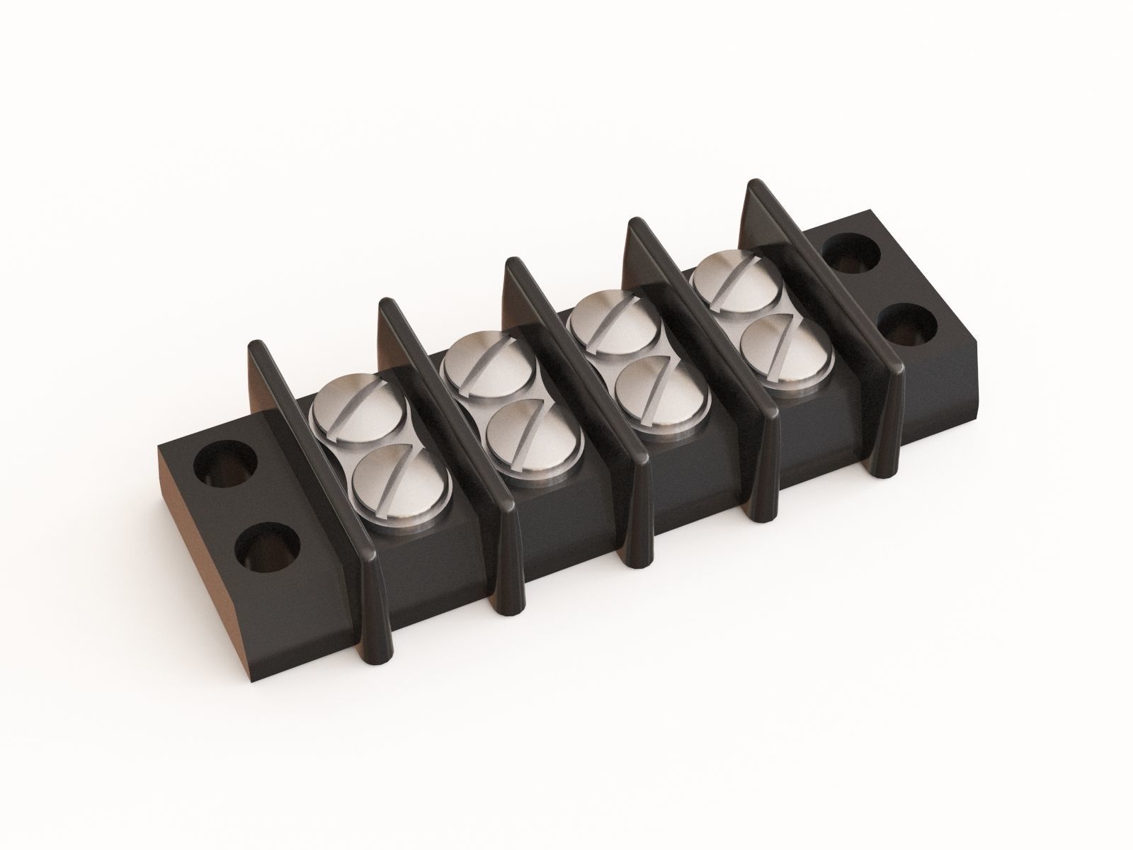 Electrical Terminal Block 03 3D model | CGTrader