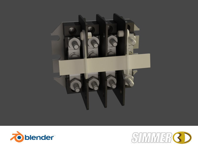States NT Terminal Blocks for Electrical Controls 3D model | CGTrader