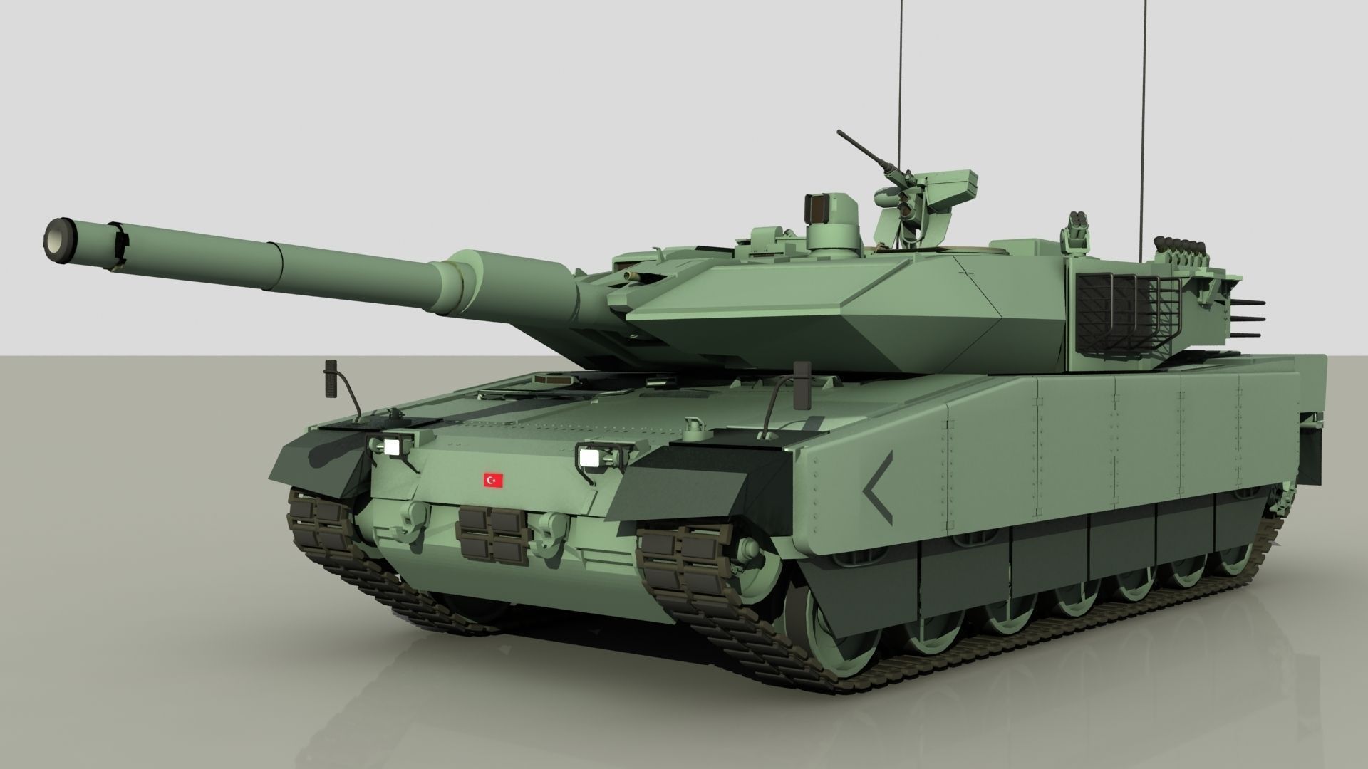 Turkish main battle tank ALTAY 3D model | CGTrader