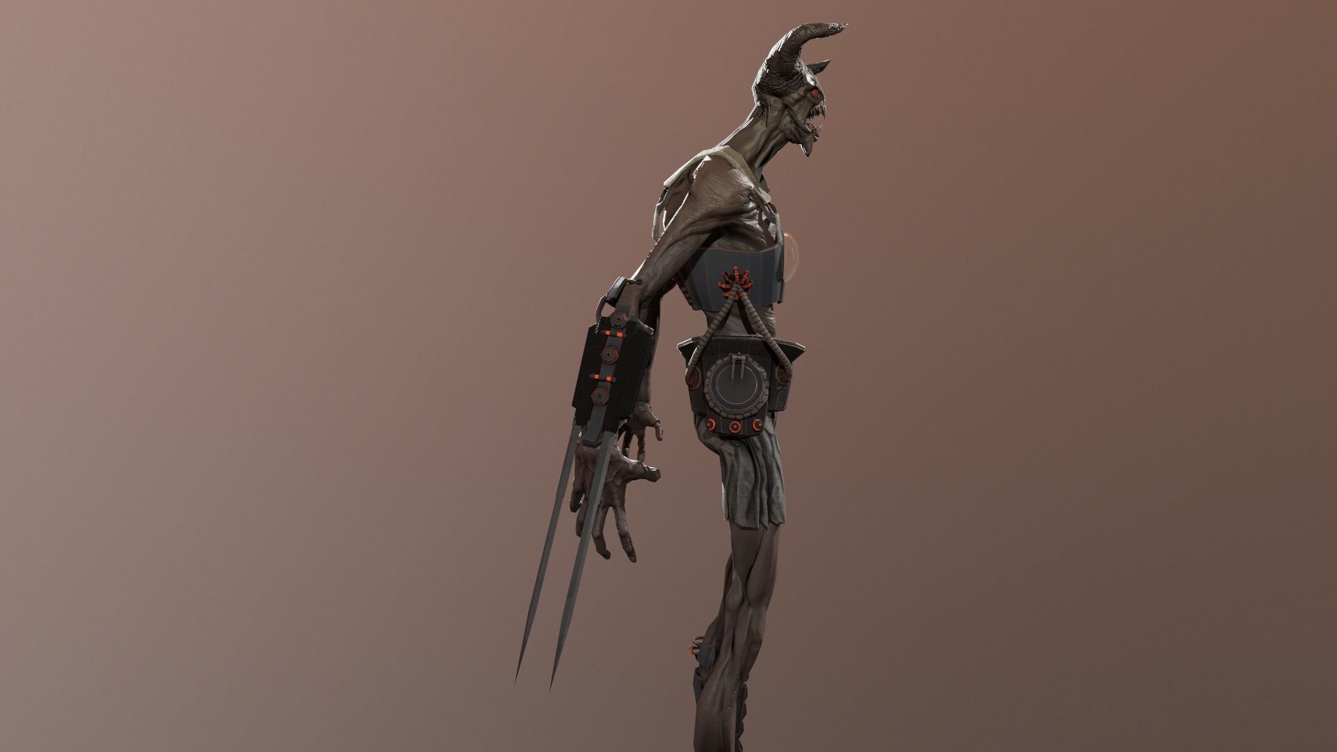 3D model Demon killer VR / AR / low-poly rigged animated | CGTrader