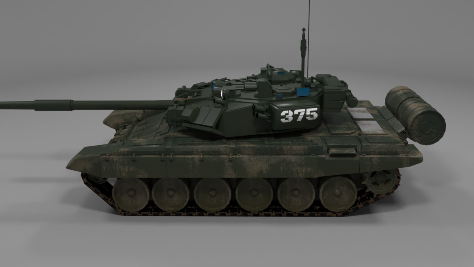 3D model High-Quality Weathered T90A Main Battle Tank 3D Model VR / AR / low-poly | CGTrader
