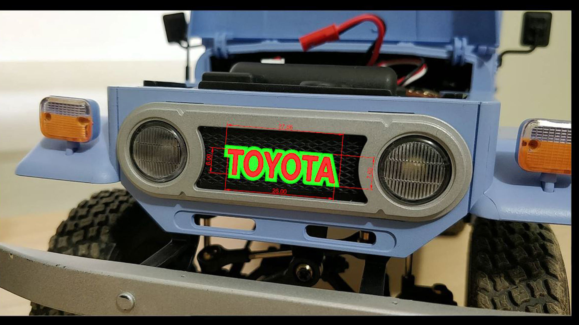 Emblem Toyota WPL C34 FJ40 scale116 RC Car Remove logo wpl c 3D model ...