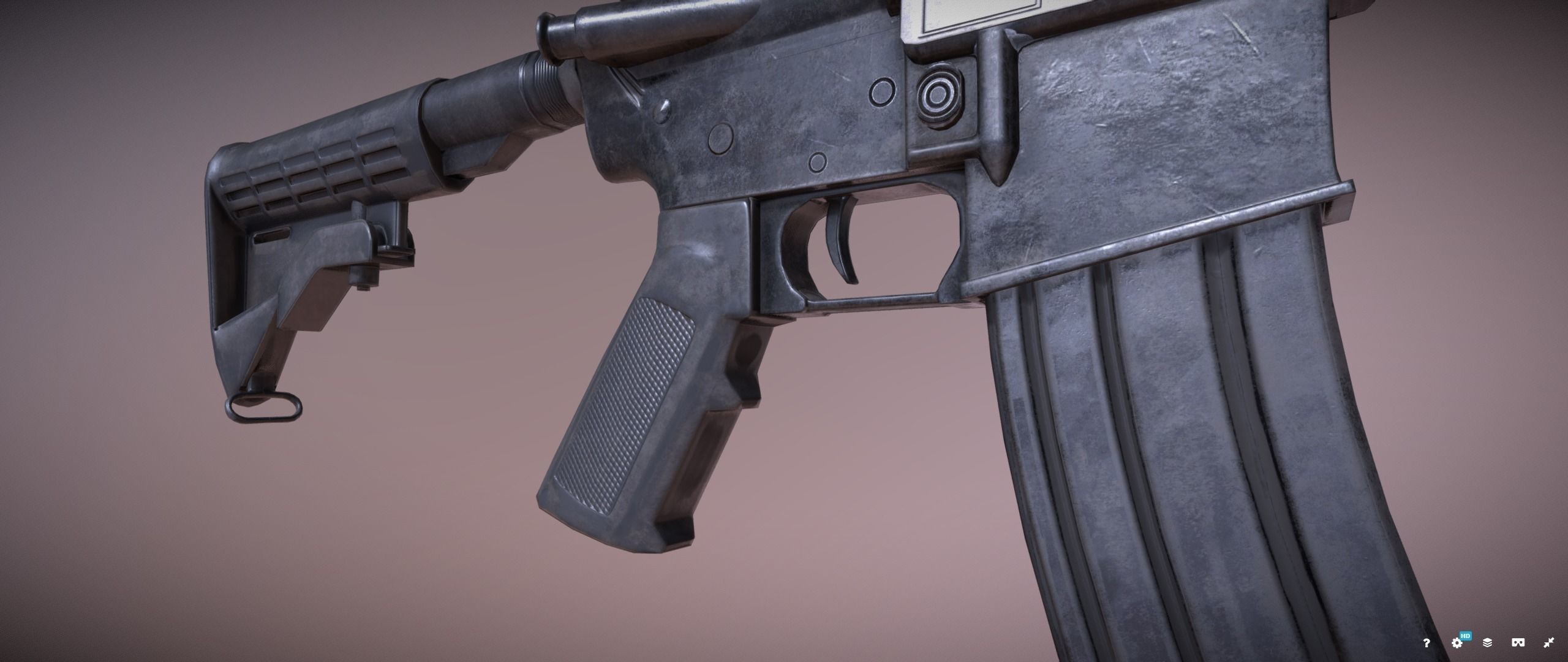 3D model Colt M4 Rifle VR / AR / low-poly | CGTrader