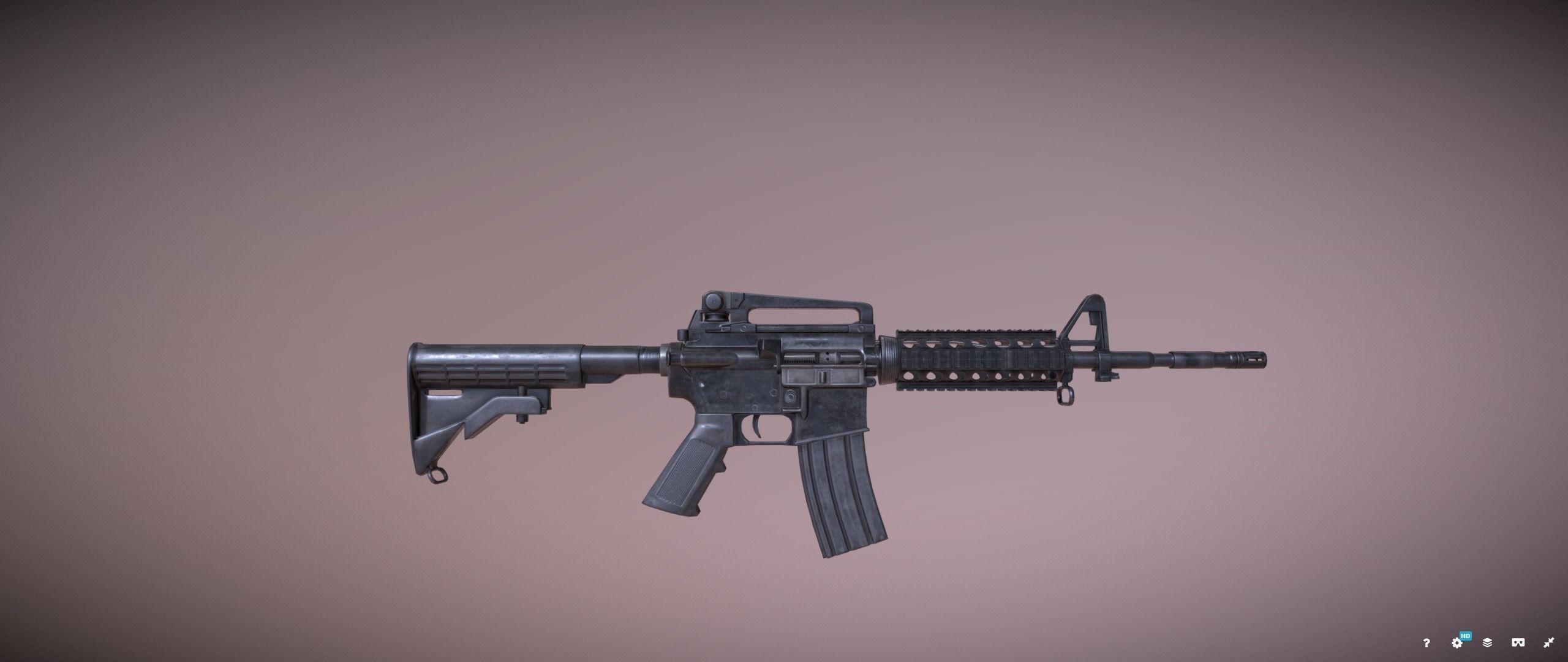 3D model Colt M4 Rifle VR / AR / low-poly | CGTrader