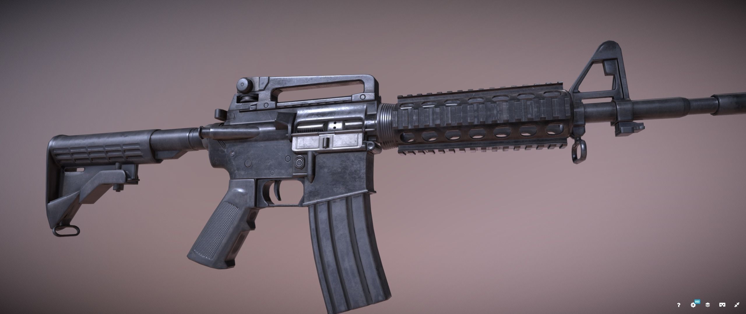 3D model Colt M4 Rifle VR / AR / low-poly | CGTrader