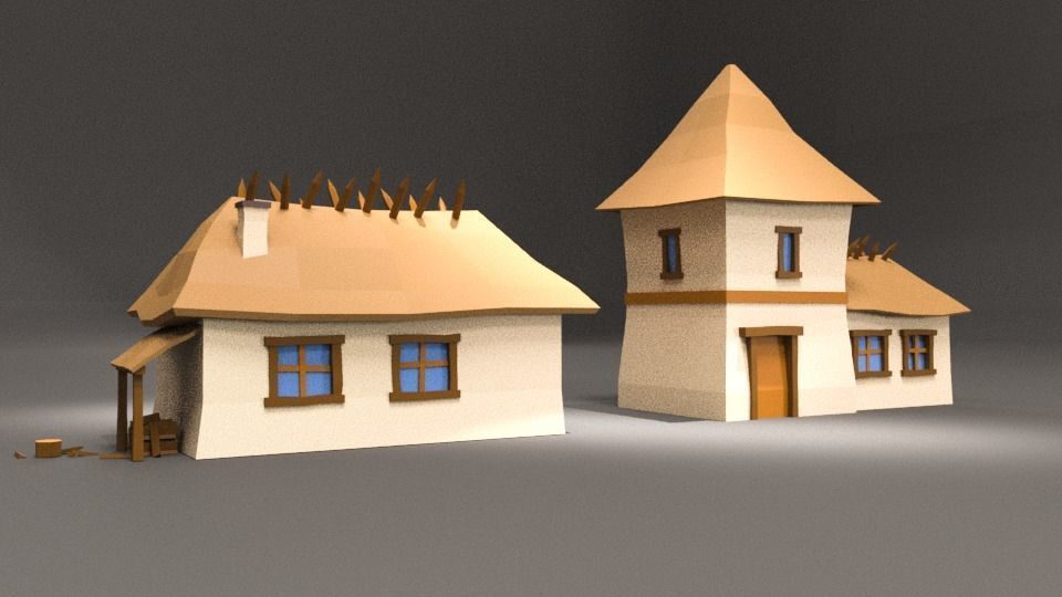 Medival Low Poly Pack for Mobile Games free VR / AR / low-poly 3D model ...