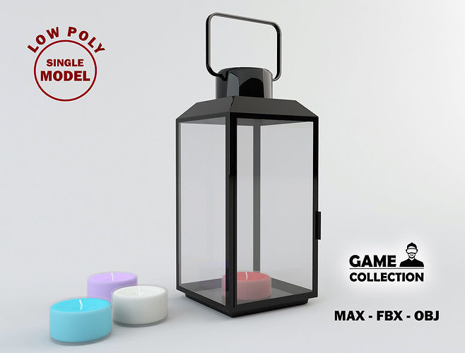 3D model Latern 1 Lowpoly lantern VR / AR / low-poly | CGTrader