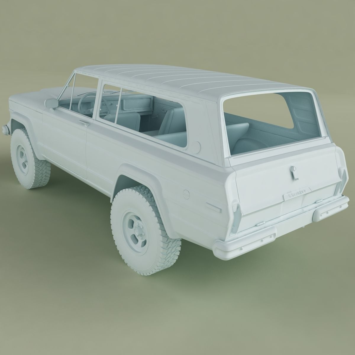 Jeep Cherokee SJ Wide-track 3D model | CGTrader