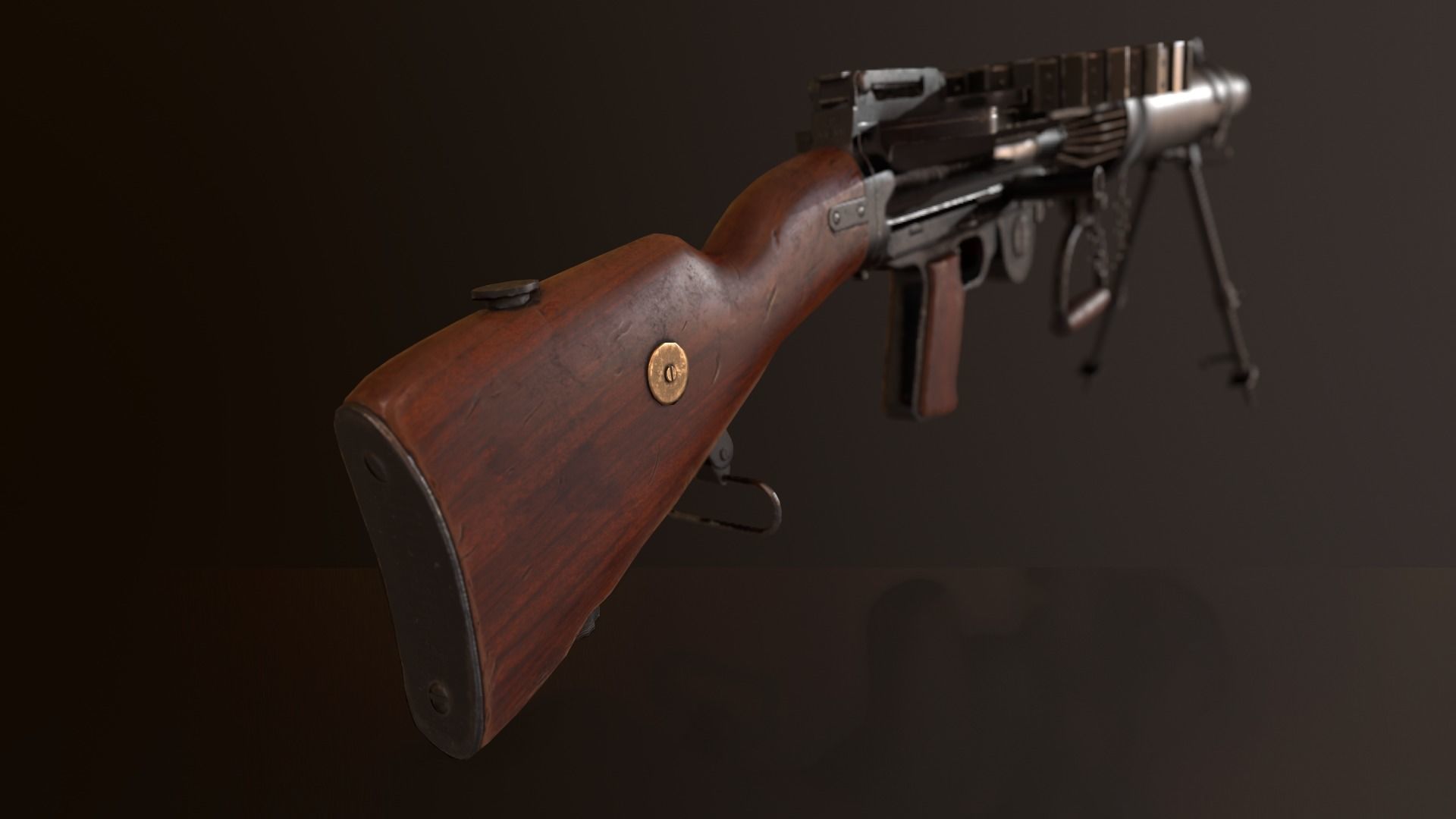 3D model Lewis machine gun VR / AR / low-poly | CGTrader