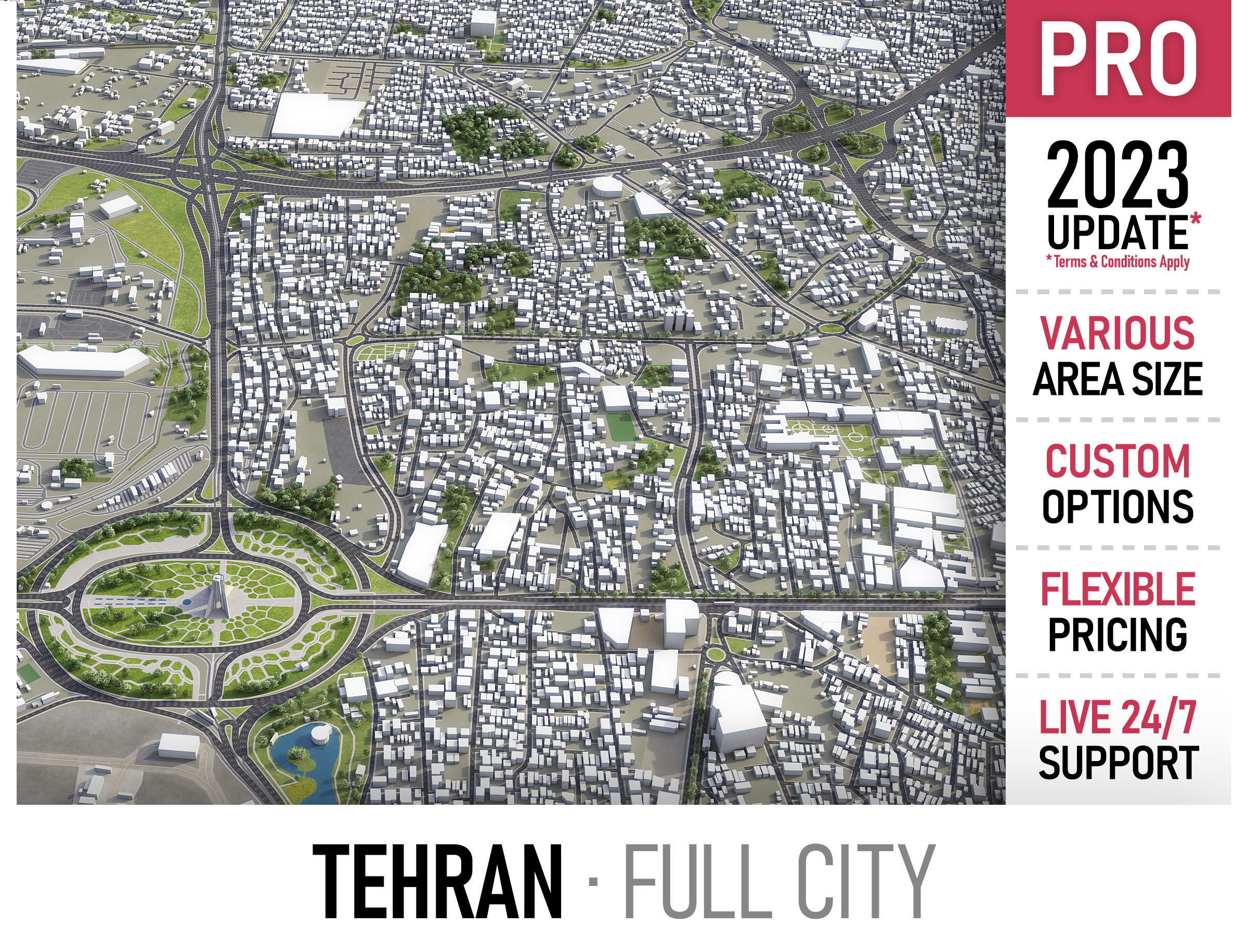 3D model Tehran VR / AR / low-poly | CGTrader