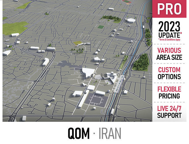 3D model Qom - city VR / AR / low-poly | CGTrader