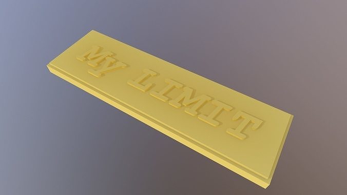 MyLimit label 3D model 3D printable | CGTrader