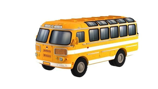 PAZ-672 Soviet bus 3D model 3D printable | CGTrader
