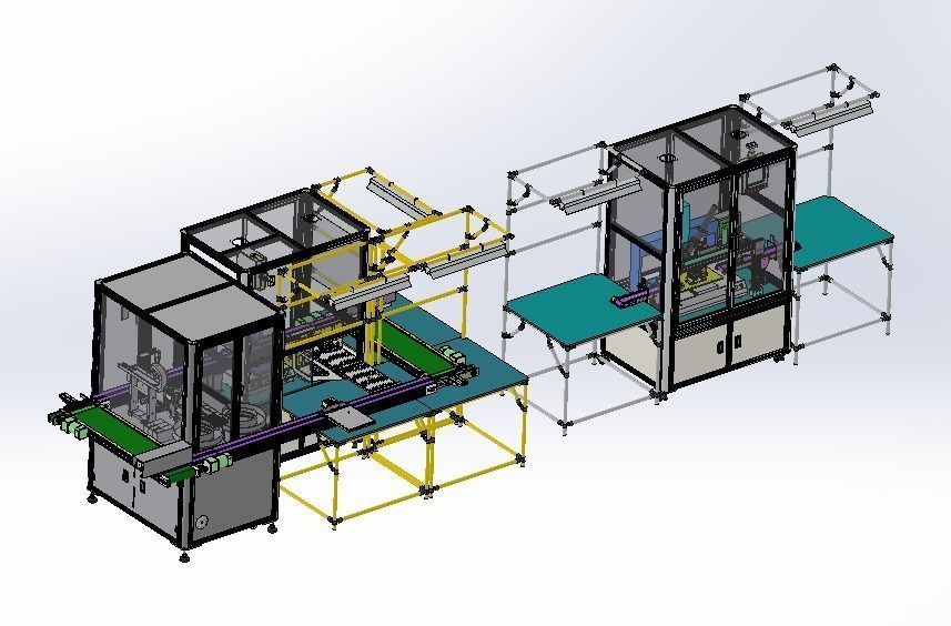 Dispensing integrated production line 3D model | CGTrader