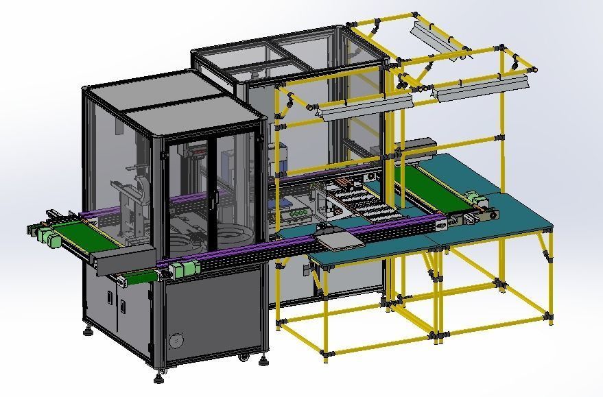 Dispensing integrated production line 3D model | CGTrader