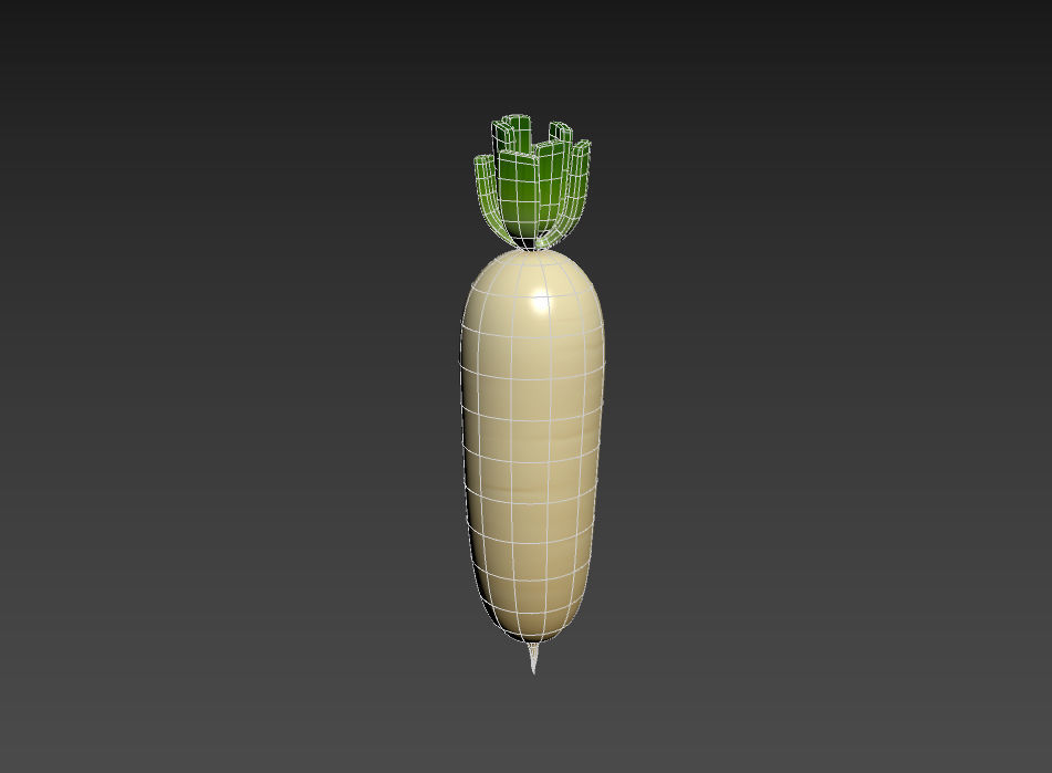 3D model White Radish VR / AR / low-poly | CGTrader