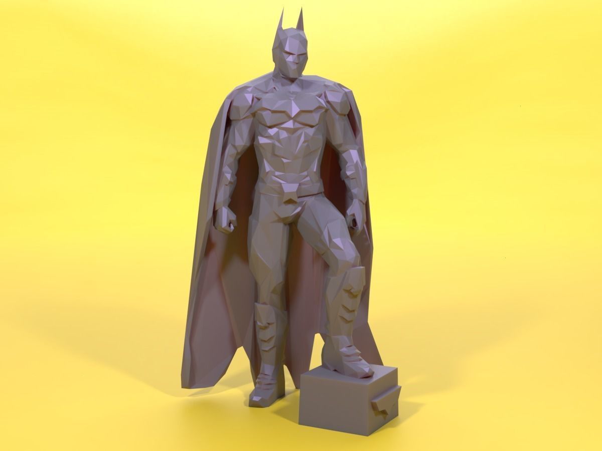 Batman Dark Knight Low Poly 3D model 3D printable | CGTrader