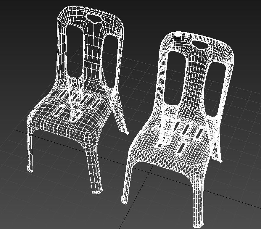 Chair plastic free 3D model | CGTrader