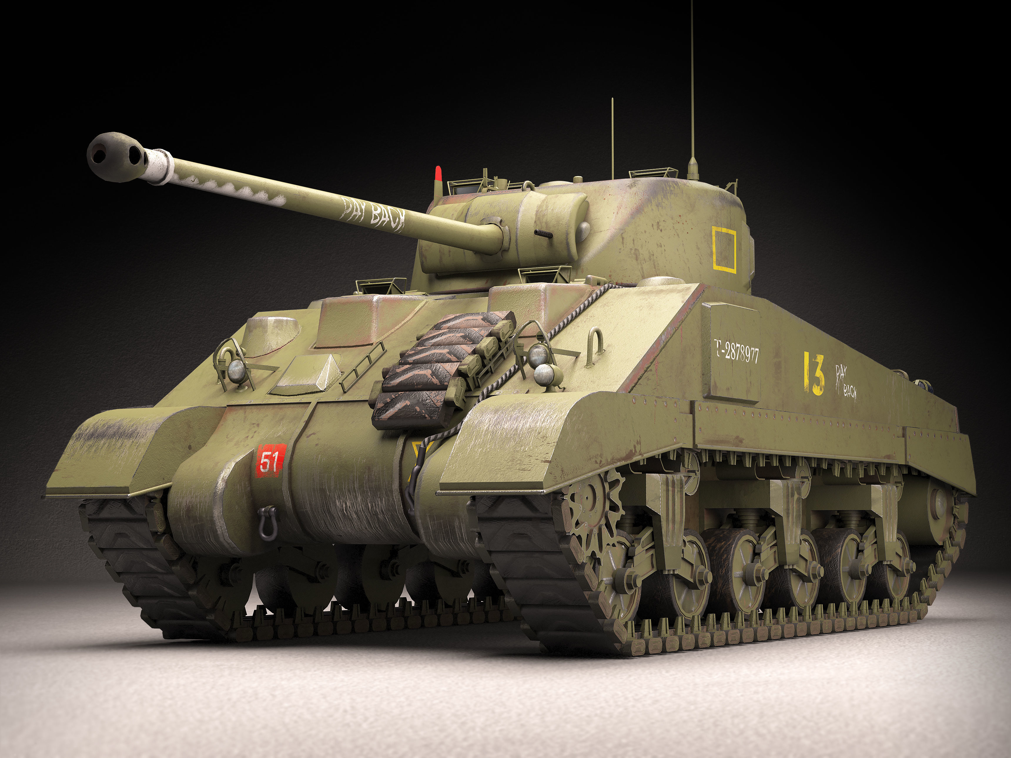 Sherman Firefly 3D model | CGTrader