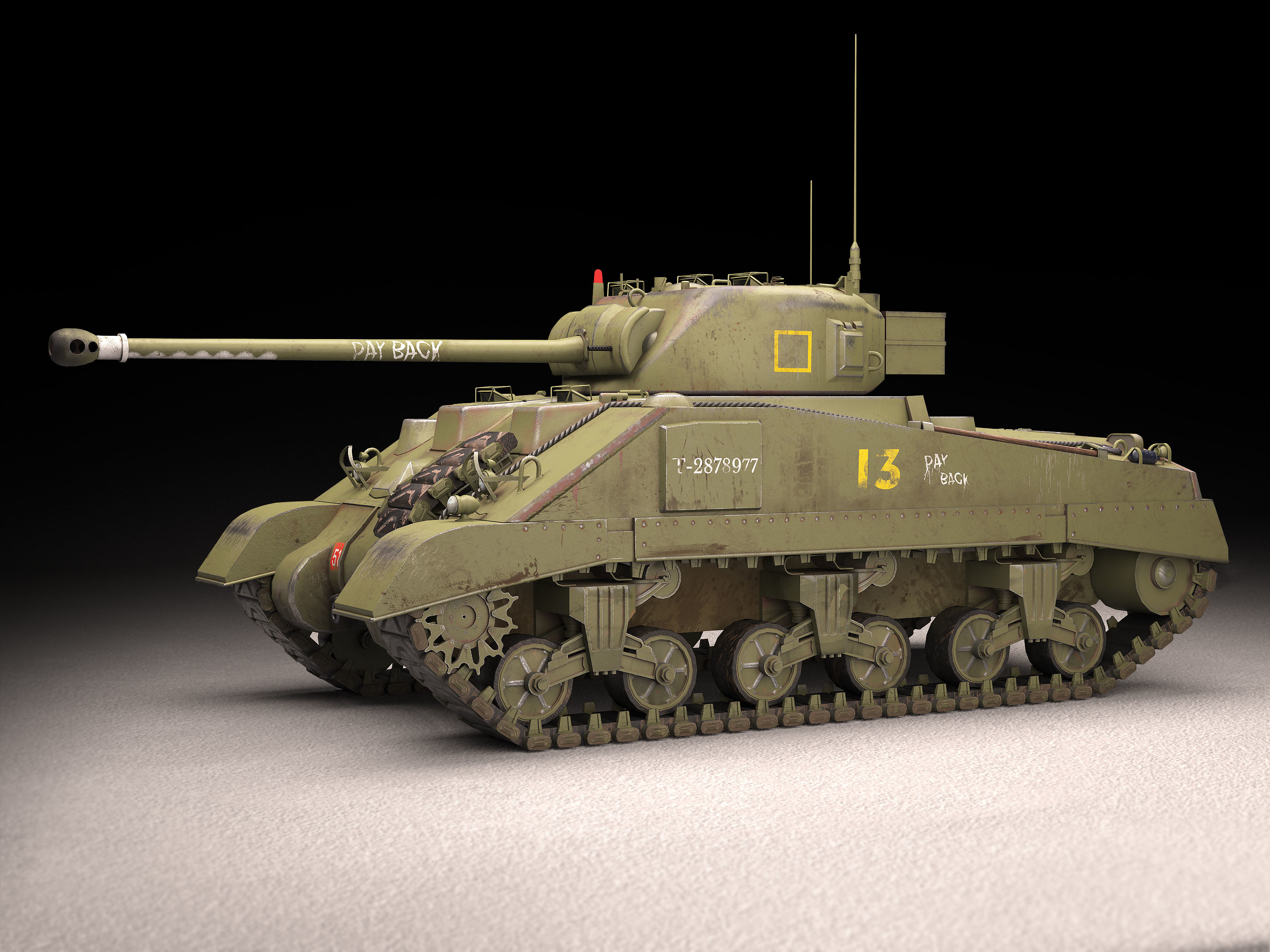 Sherman Firefly 3D model | CGTrader