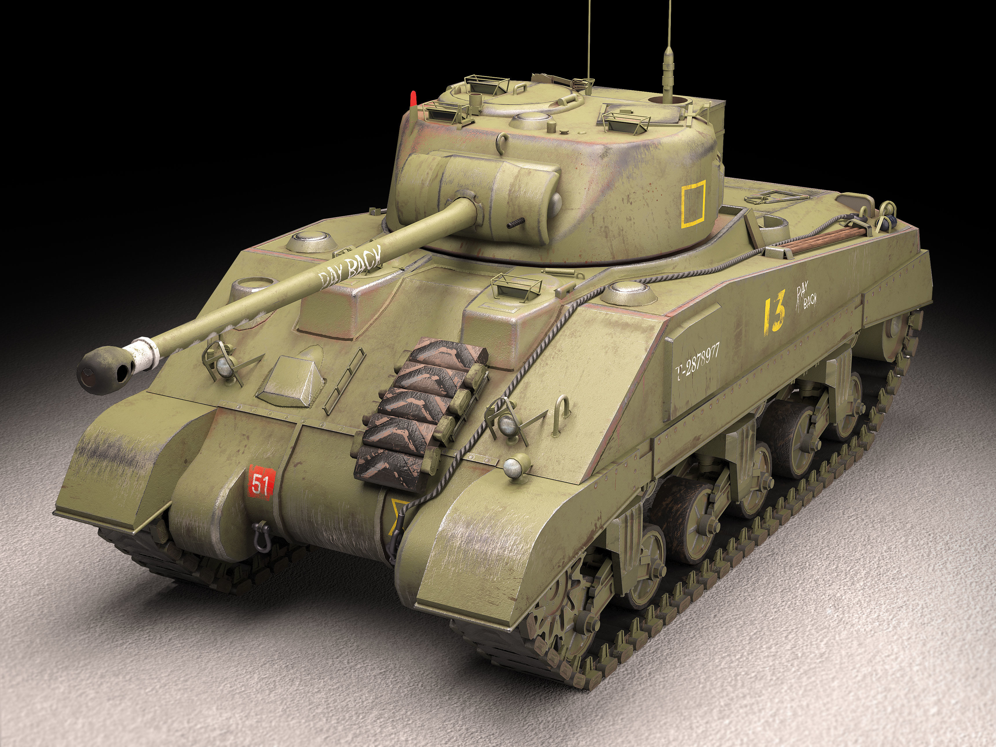 Sherman Firefly 3D model | CGTrader