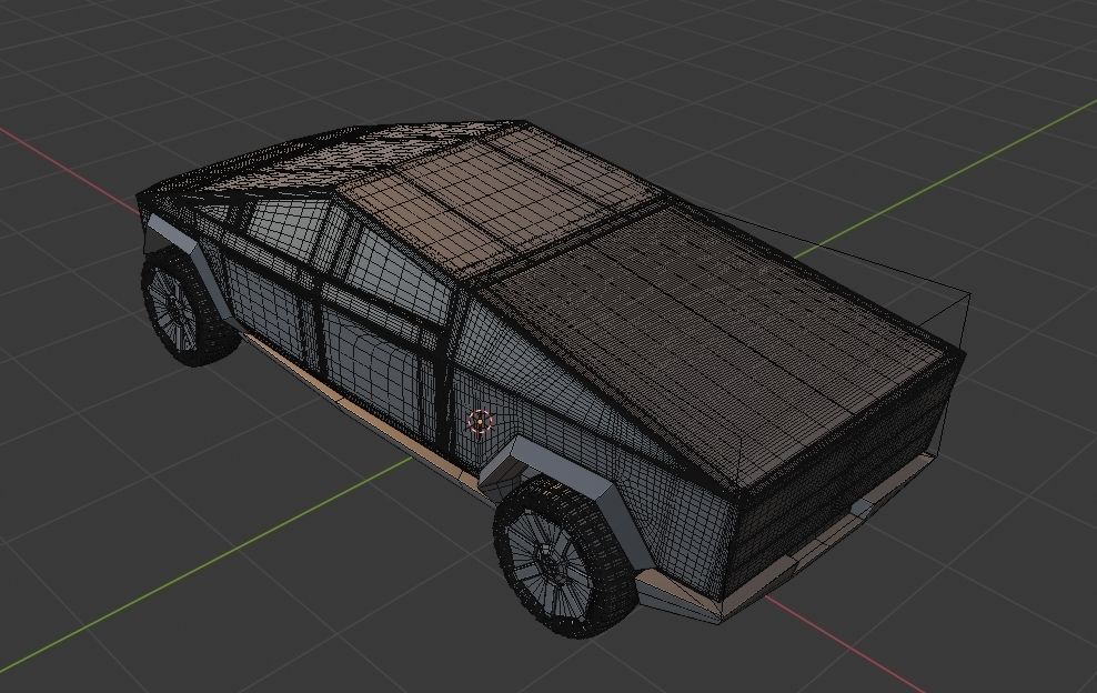 3D model Cybertruck High Detailed Model with interior VR / AR / low ...