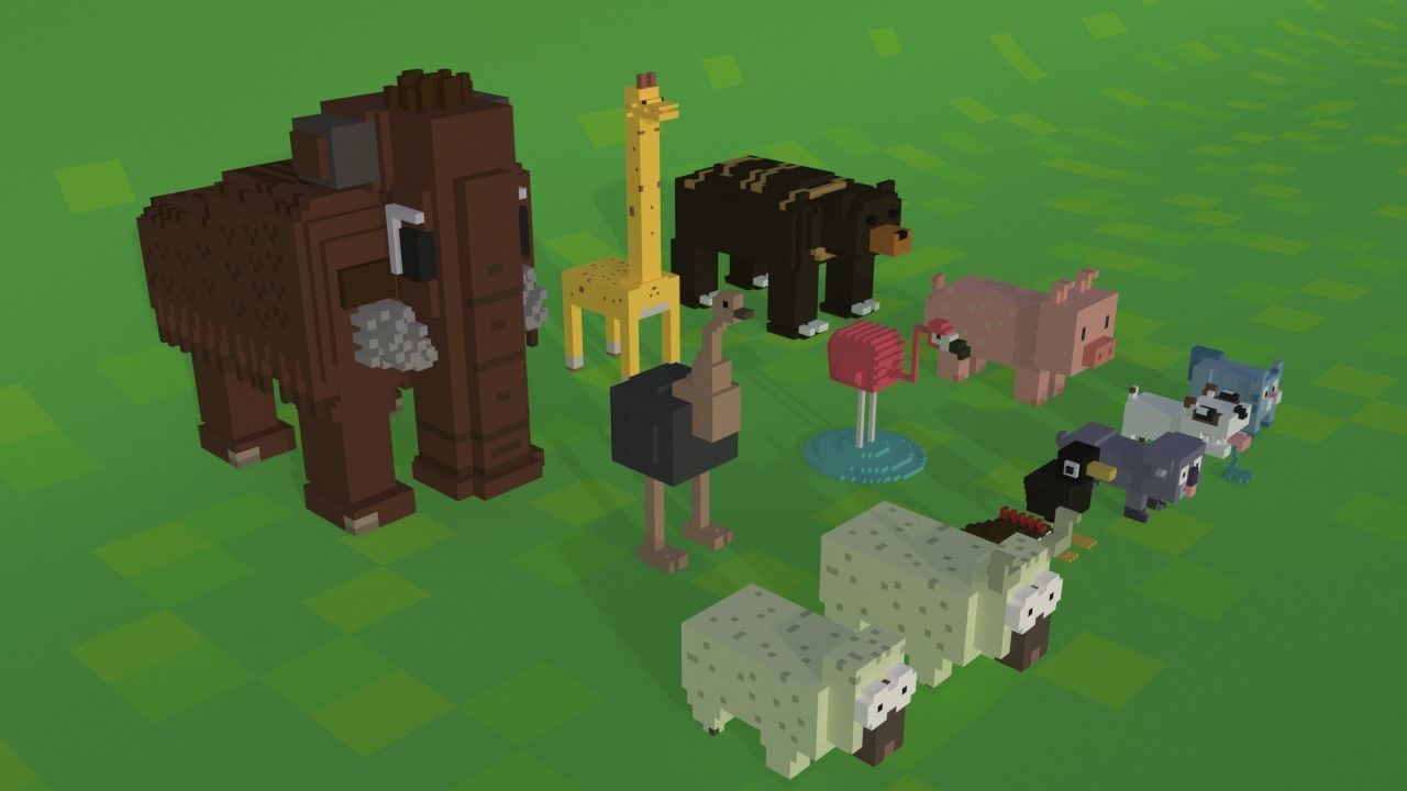 3D model Voxel Animals Pack VR / AR / low-poly | CGTrader