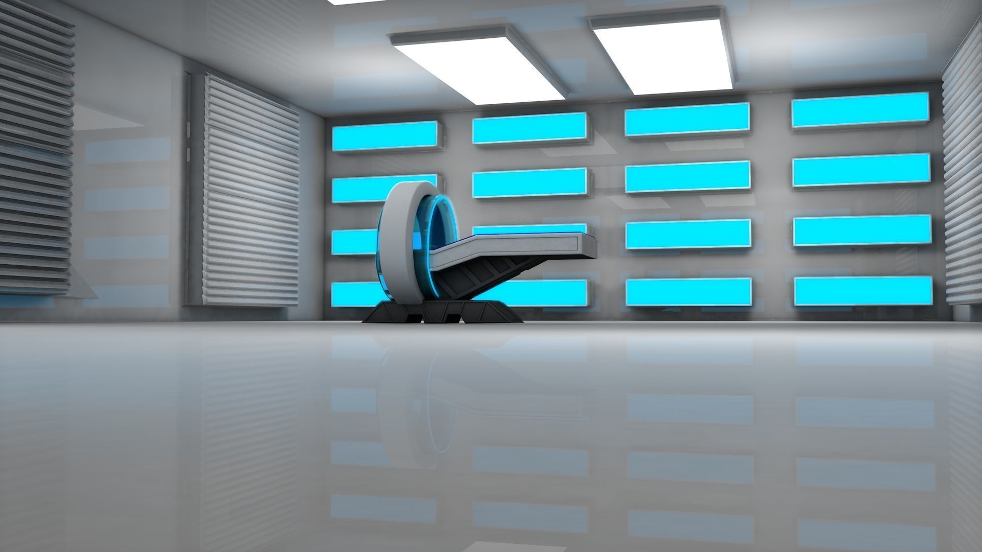 Sci Fi Medical Scanner 3D model | CGTrader