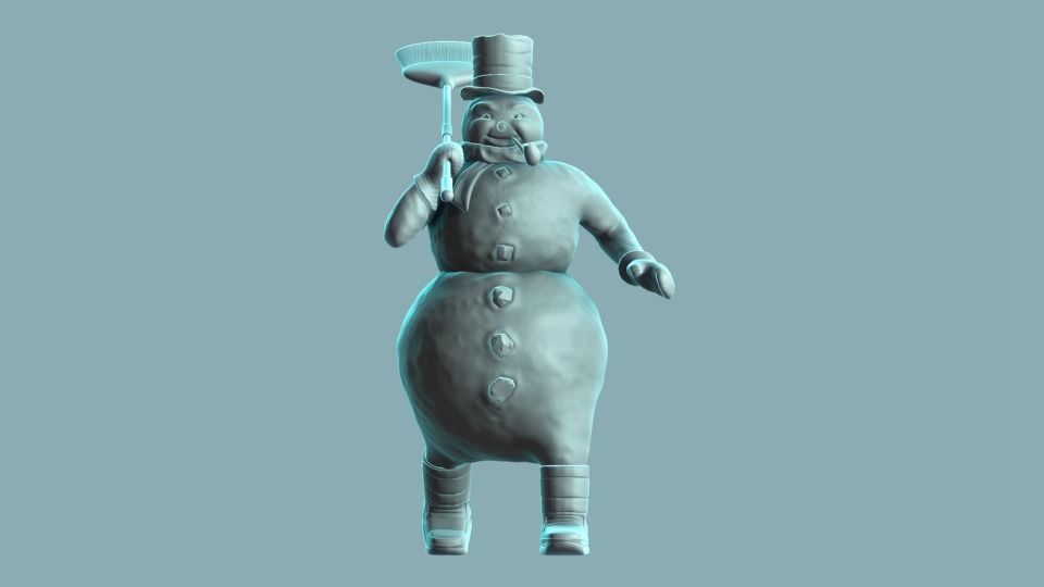 Frosty The Snowman 3D model 3D printable | CGTrader